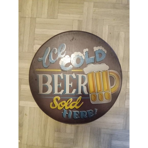 Accents | Vintage Cold Beer Wooden Sign | Poshmark